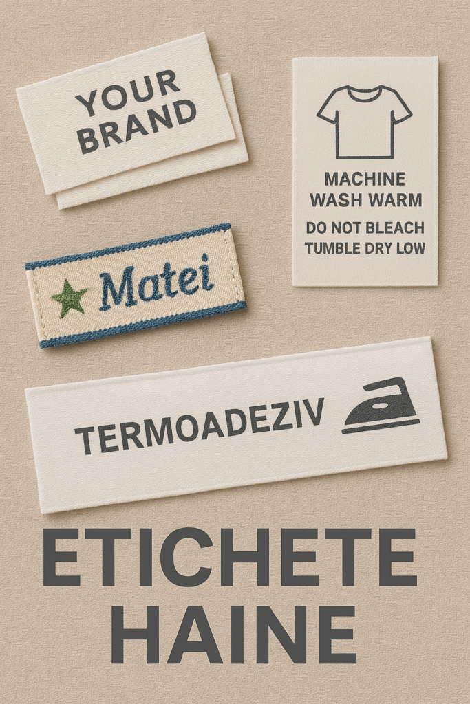 Etichete Haine: Personalizate, Termoadezive și Textile